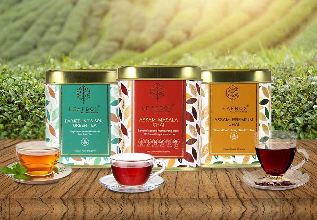 Unwind The Art Of Relaxation Of Natural Green Tea Essence By Leaf Box